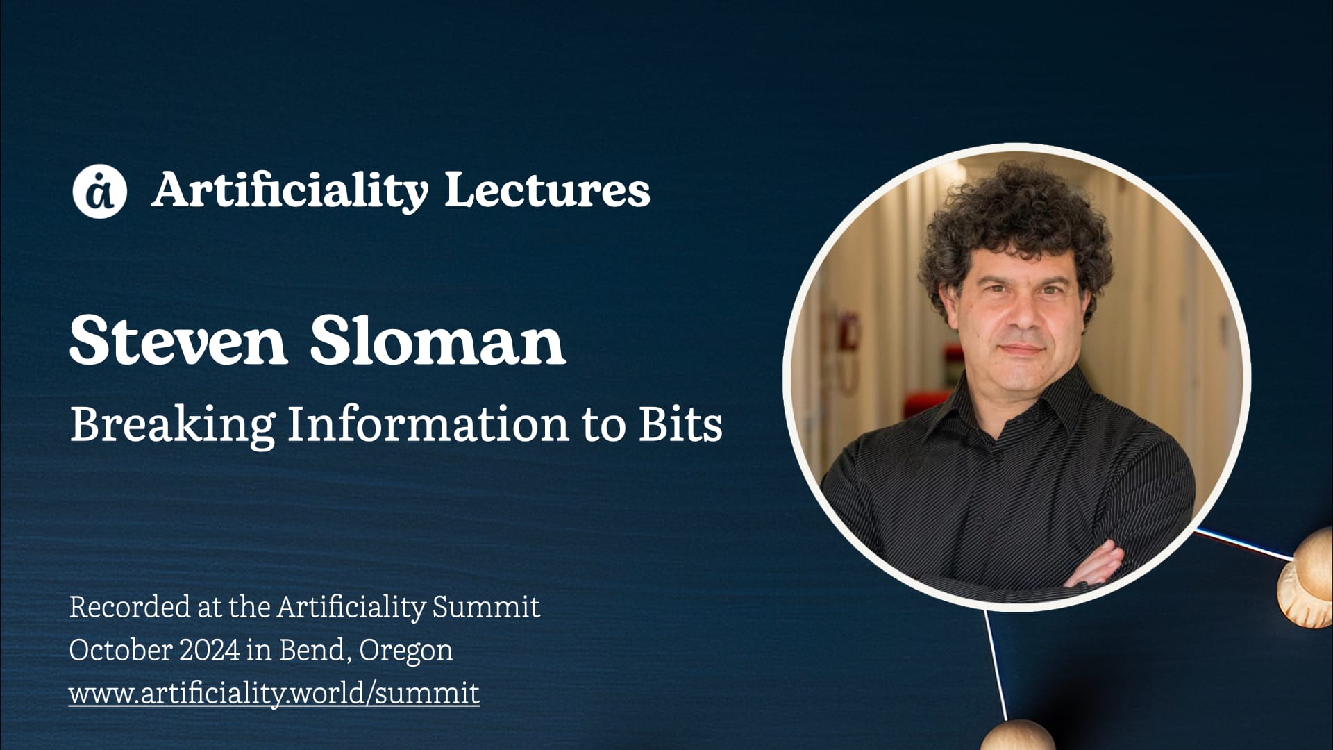 Steve Sloman: Information to Bits at the Artificiality Summit 2024